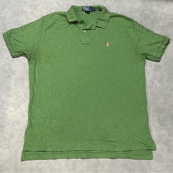 Ralph Lauren | Shirts | Polo Ralph Lauren Mens L Green With Pink Pony ...